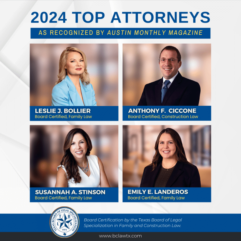 Bollier Ciccone Stinson LLP Attorneys Recognized in Austin Monthly's ...